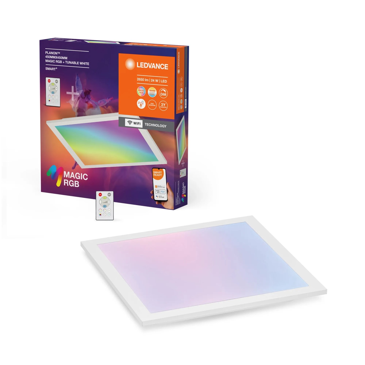 Ledvance Smart+ WiFi-Panelleuchte Magic TW RGB 45 cm x 45 cm kaufen bei OBI