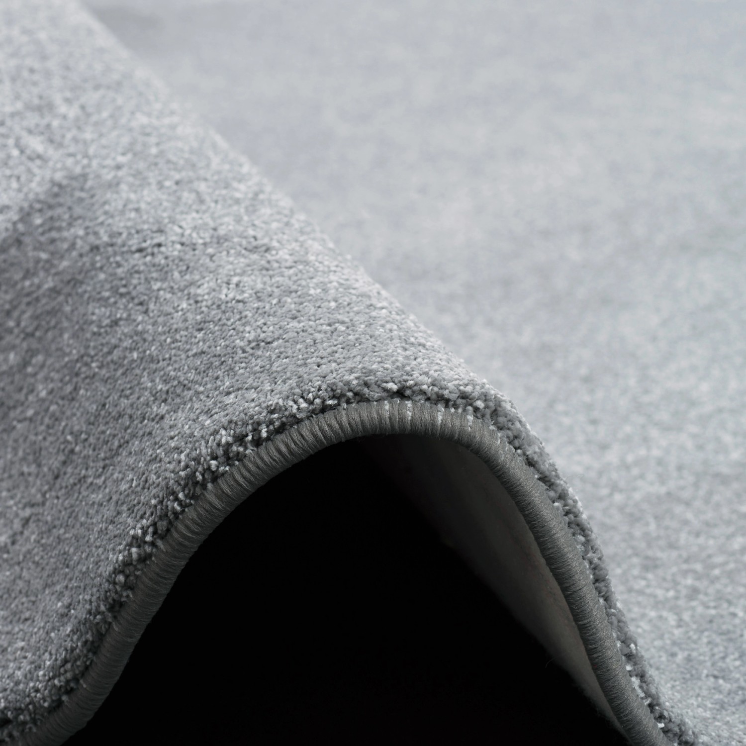 Snapstyle Hochflor Luxus Velours Teppich Touch Rund Grau 200x200cm ...