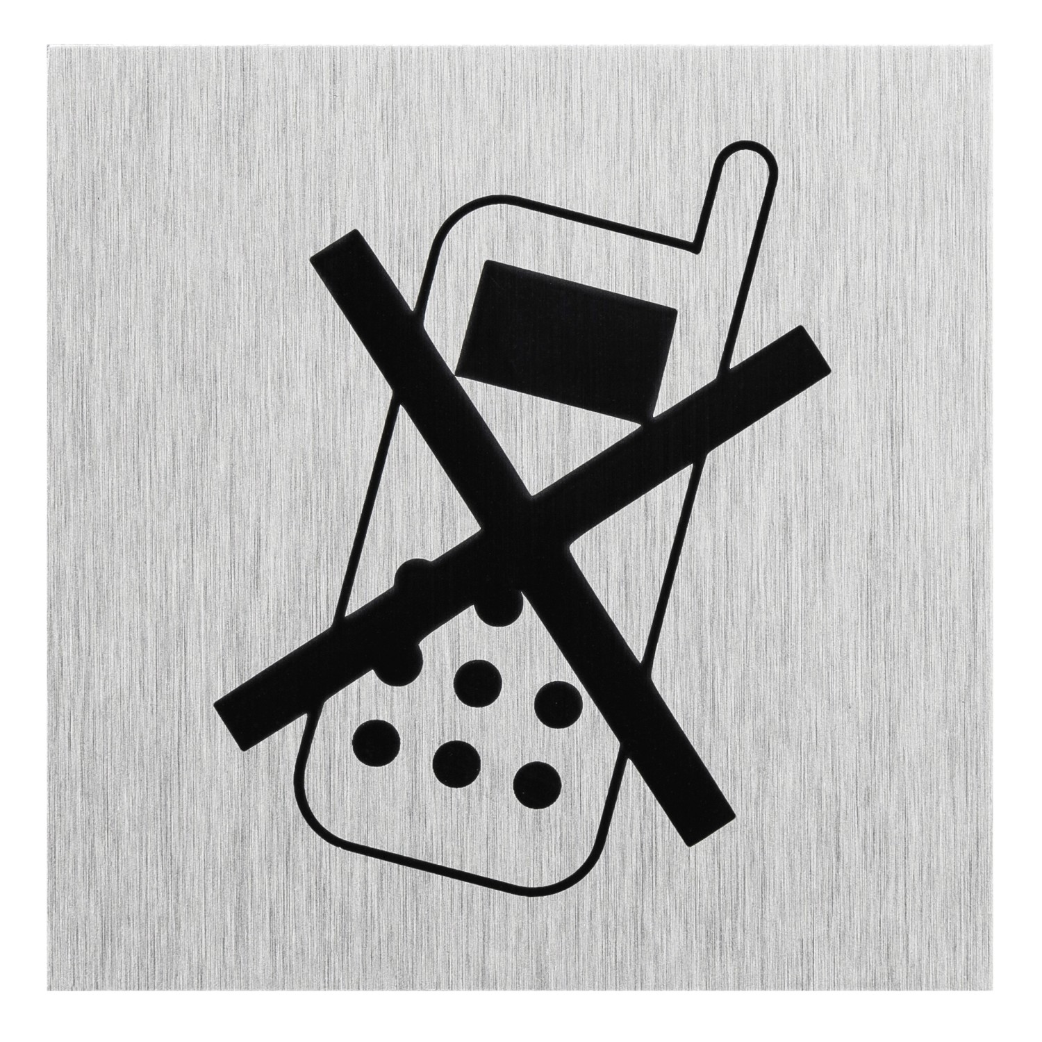Hinweisschild Aluminium Piktogramm "Handy ausschalten" Selbstklebend ...