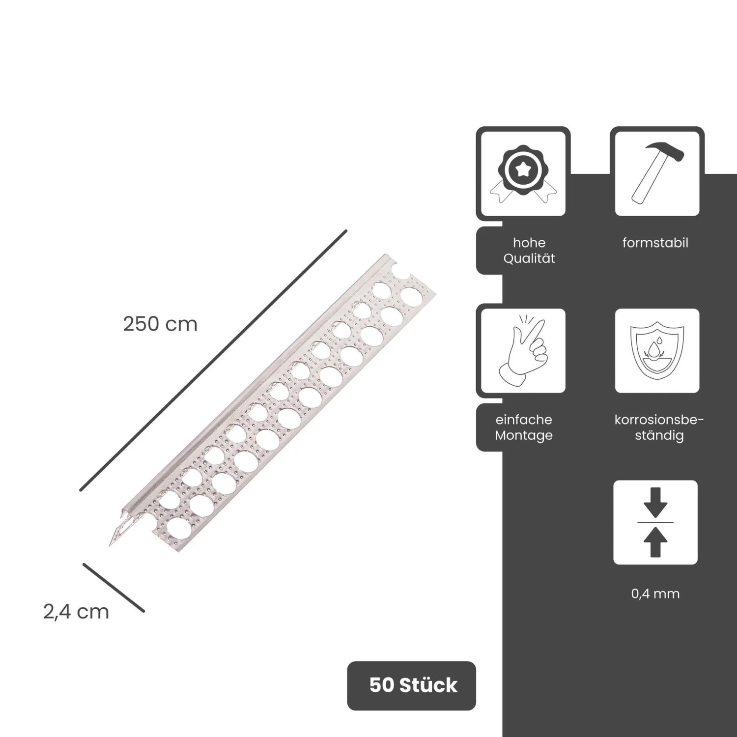 PROTEKTOR Aluminium Winkelprofil 9079 50 x 250 cm Silber kaufen bei OBI