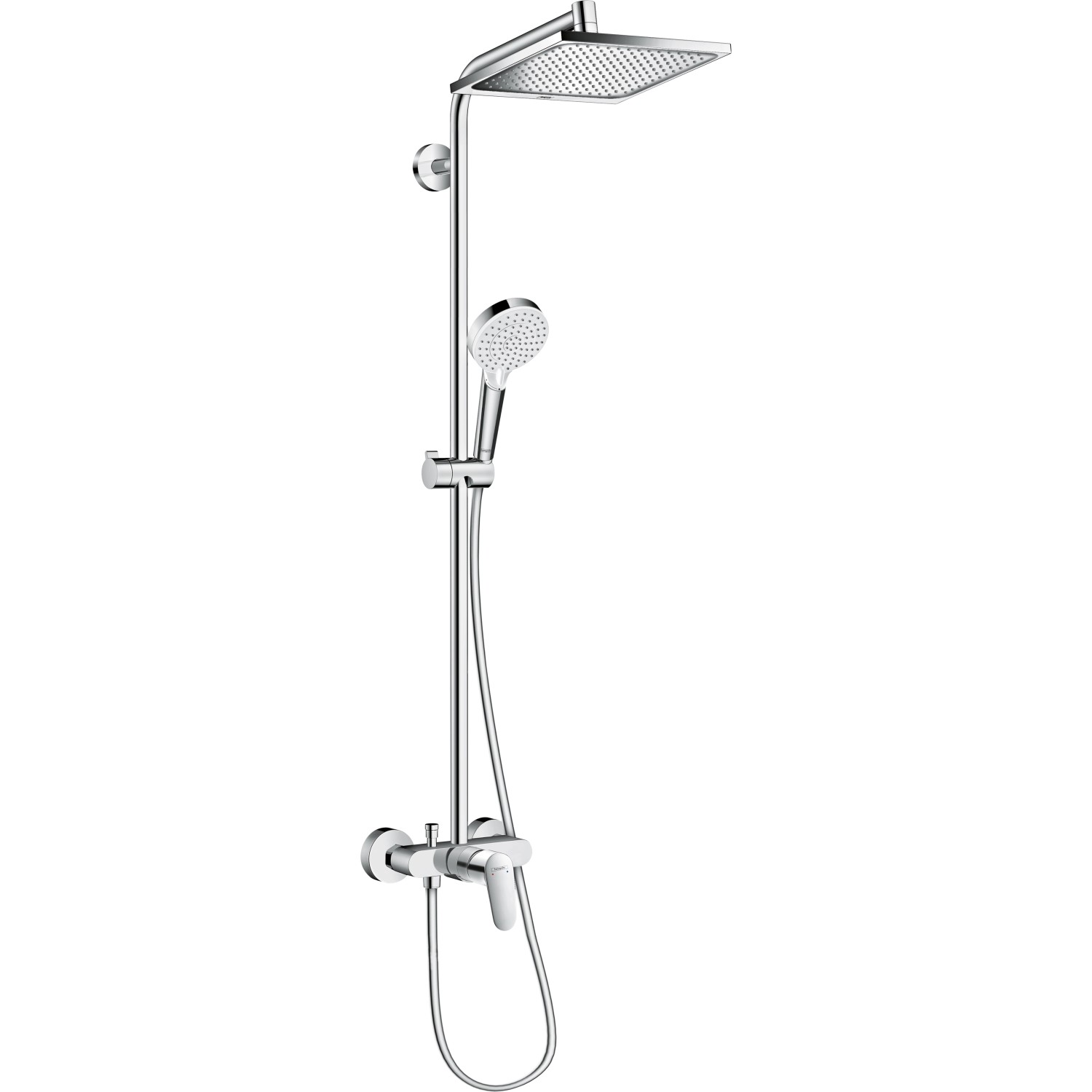Hansgrohe Showerpipe 240 Crometta E 1jet mit Einhebelmischer Chrom ...