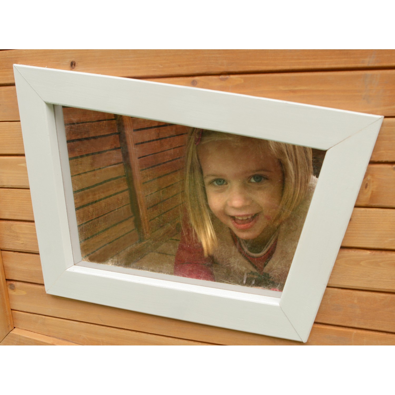 Axi Spielhaus Emma Braun/Grün mit Rutsche Grau 349 cm x 193 cm x 193 cm ...