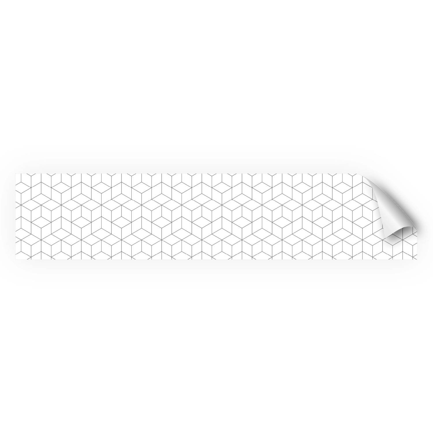 Myspotti Küchenrückwandfolie Hexagon Selbstklebend 280 cm x 60 cm Weiß ...