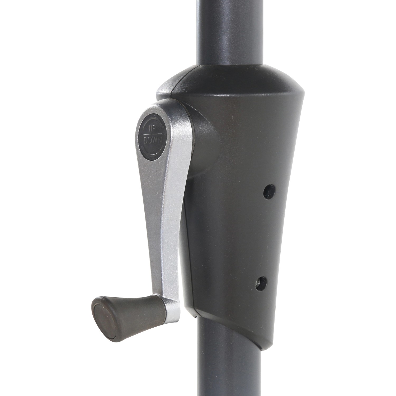 Marktschirm Honolulu Ø 300 cm Anthrazit mit Kurbel kaufen bei OBI