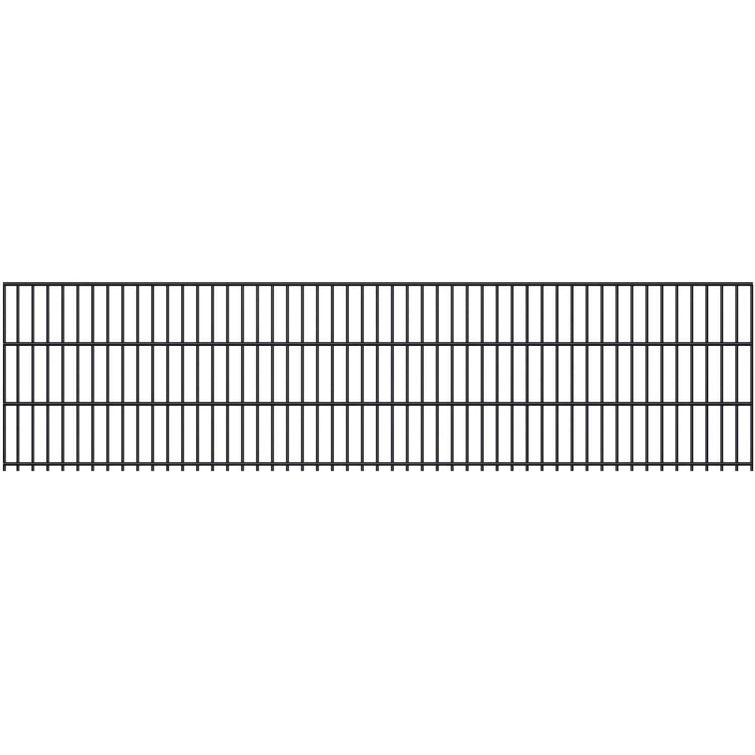 Doppelstabmatte 6/5/6 mm Anthrazit 250 cm x 63 cm kaufen bei OBI