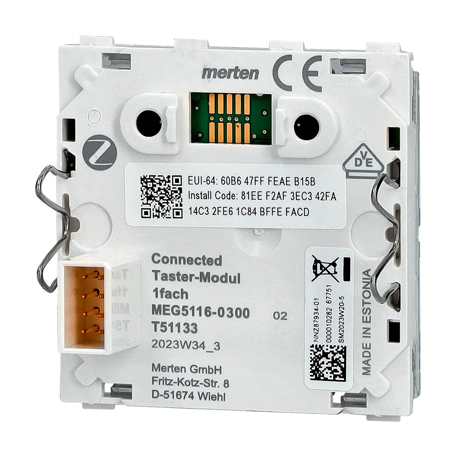 Merten System M Connected Taster-Modul MEG5116-0300 1-fach