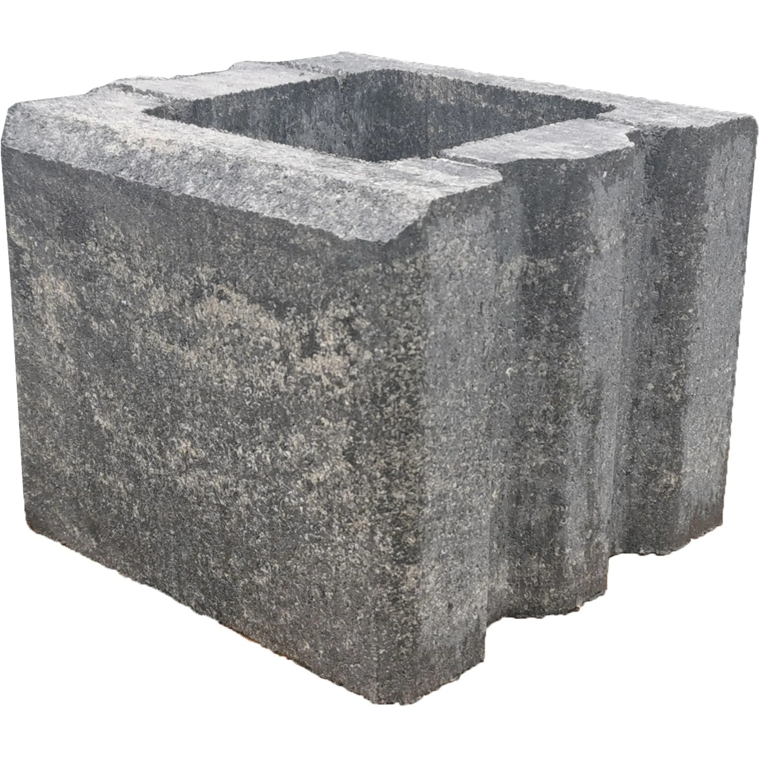 Diephaus Gartenmauer Fein Weiß-Schwarz 25 x 25 x 20 cm kaufen bei OBI