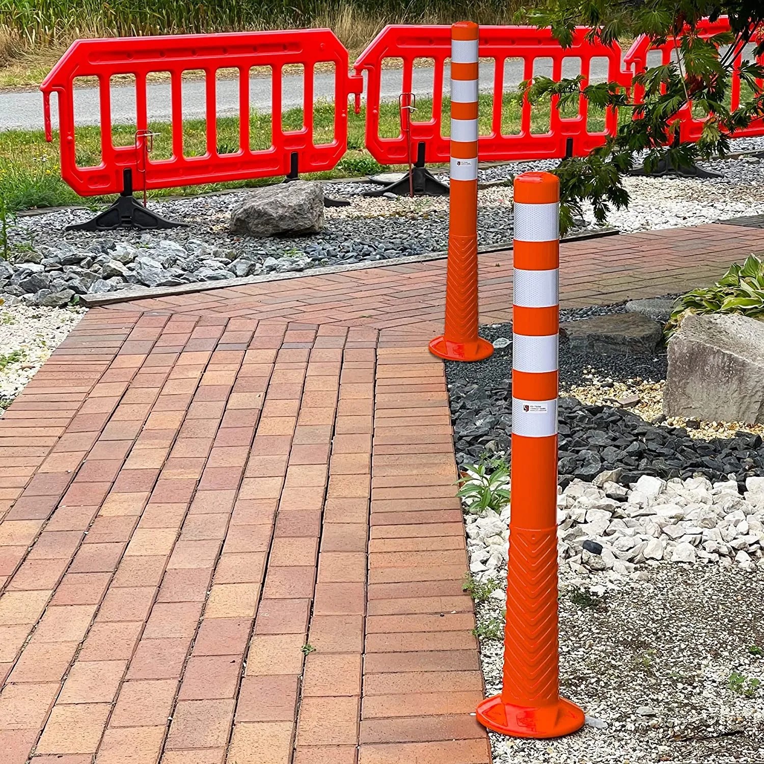 UvV Flexibler Poller 3 Stück 100 cm Orange RA2/C U34 kaufen bei OBI