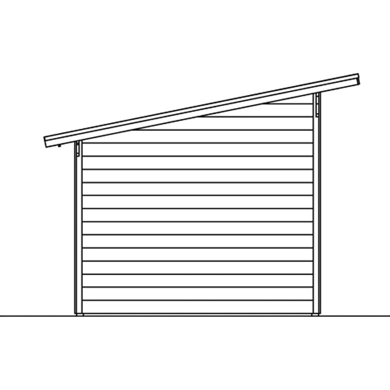 Skan Holz Holz-Gartenhaus Unterstand Ole Natur 300 cm x 250 cm kaufen ...