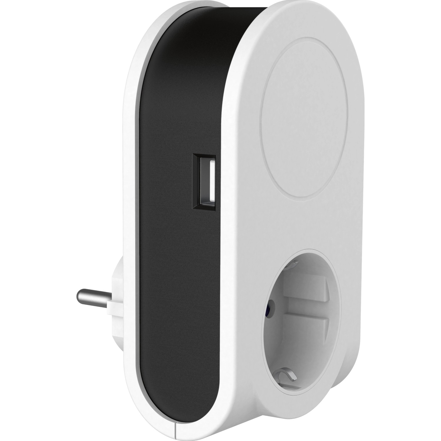 Dual USB-Ladegerät Netzteil Weiß-Grau 110 mm x 78 mm kaufen bei OBI