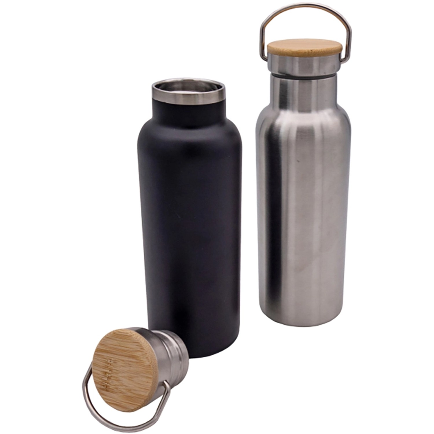 Steuber Trinkflasche mit Tragehenkel ca. 600 ml Edelstahlfarben kaufen ...