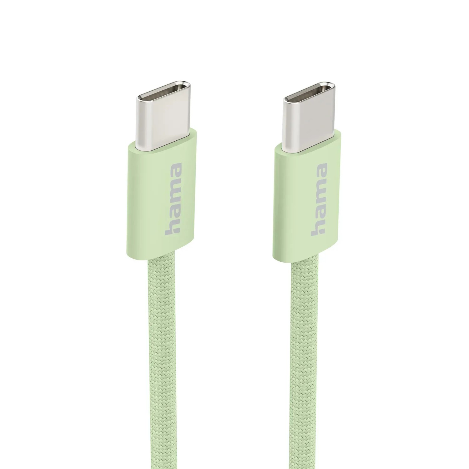 Hama USB C Kabel Nylon schnellladen 1 m Grün kaufen bei OBI