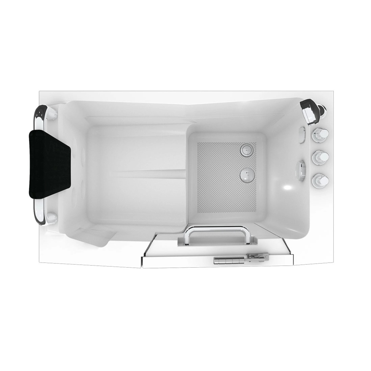 AquaVapore Sitzbadewanne Senioren Wanne Sitzwanne mit Tür S08-TH-B-L ...