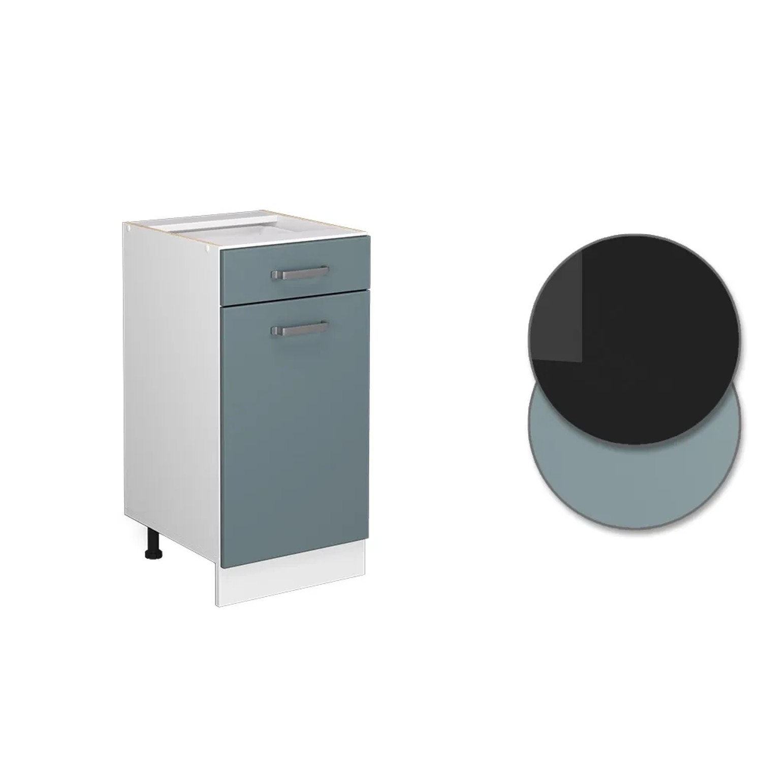 Vicco Küchenunterschrank R-Line Schubladenschrank für die Küche Blau ...