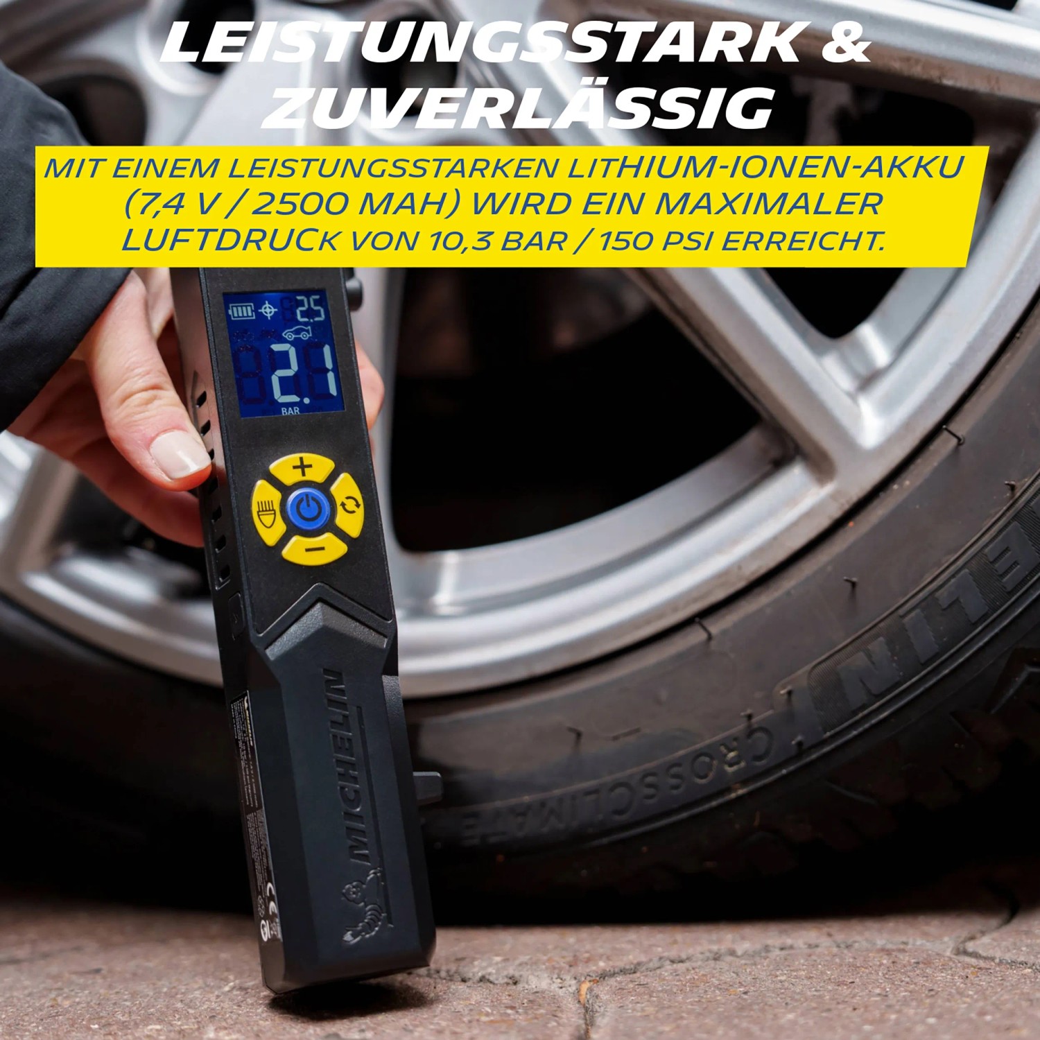 Michelin Akku Kompressor Mini 10 Bar 7,4 V 2500 mAh kaufen bei OBI