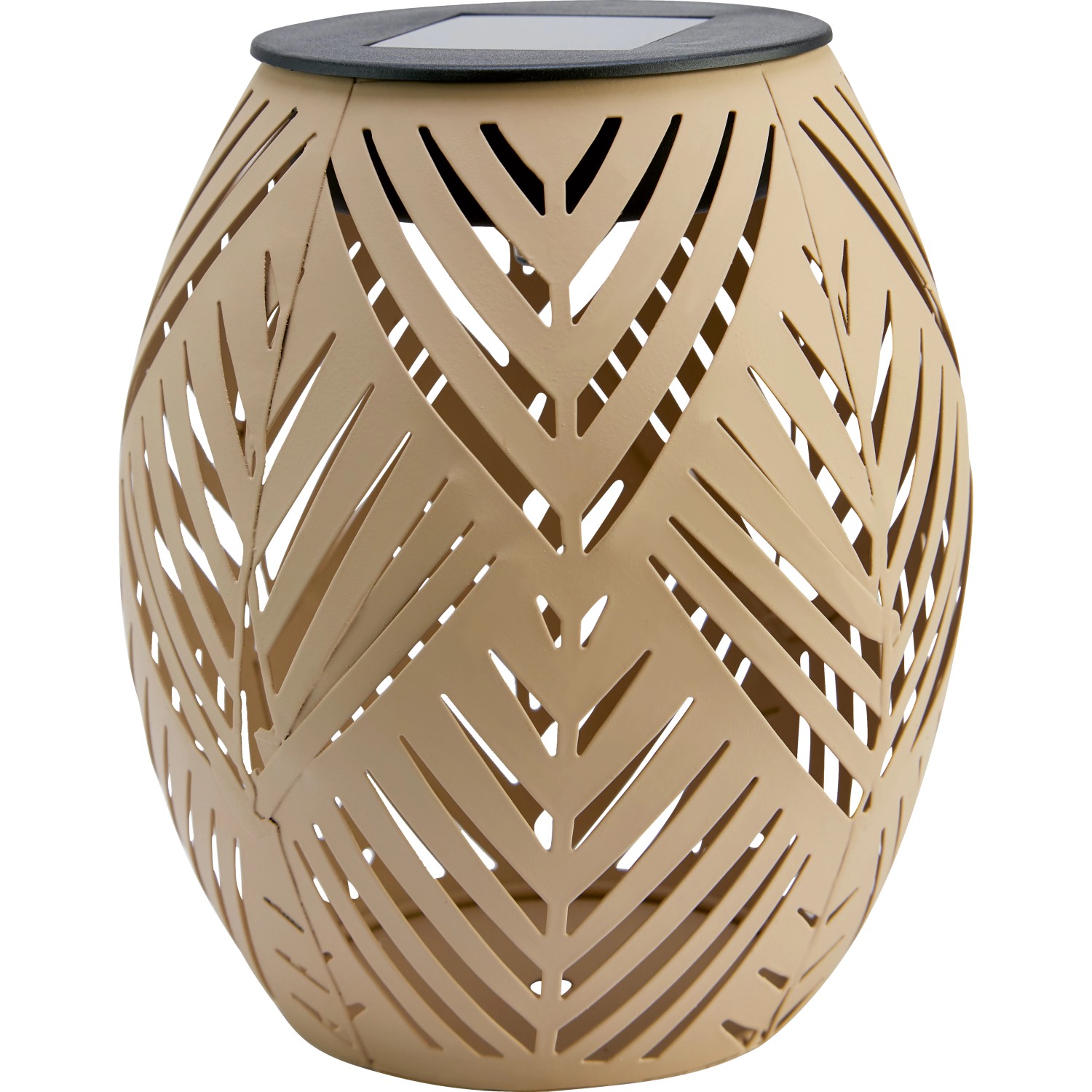 Solar-Tischleuchte Blatt-Muster LED Sand Ø 12,5 cm x 15 cm kaufen bei OBI