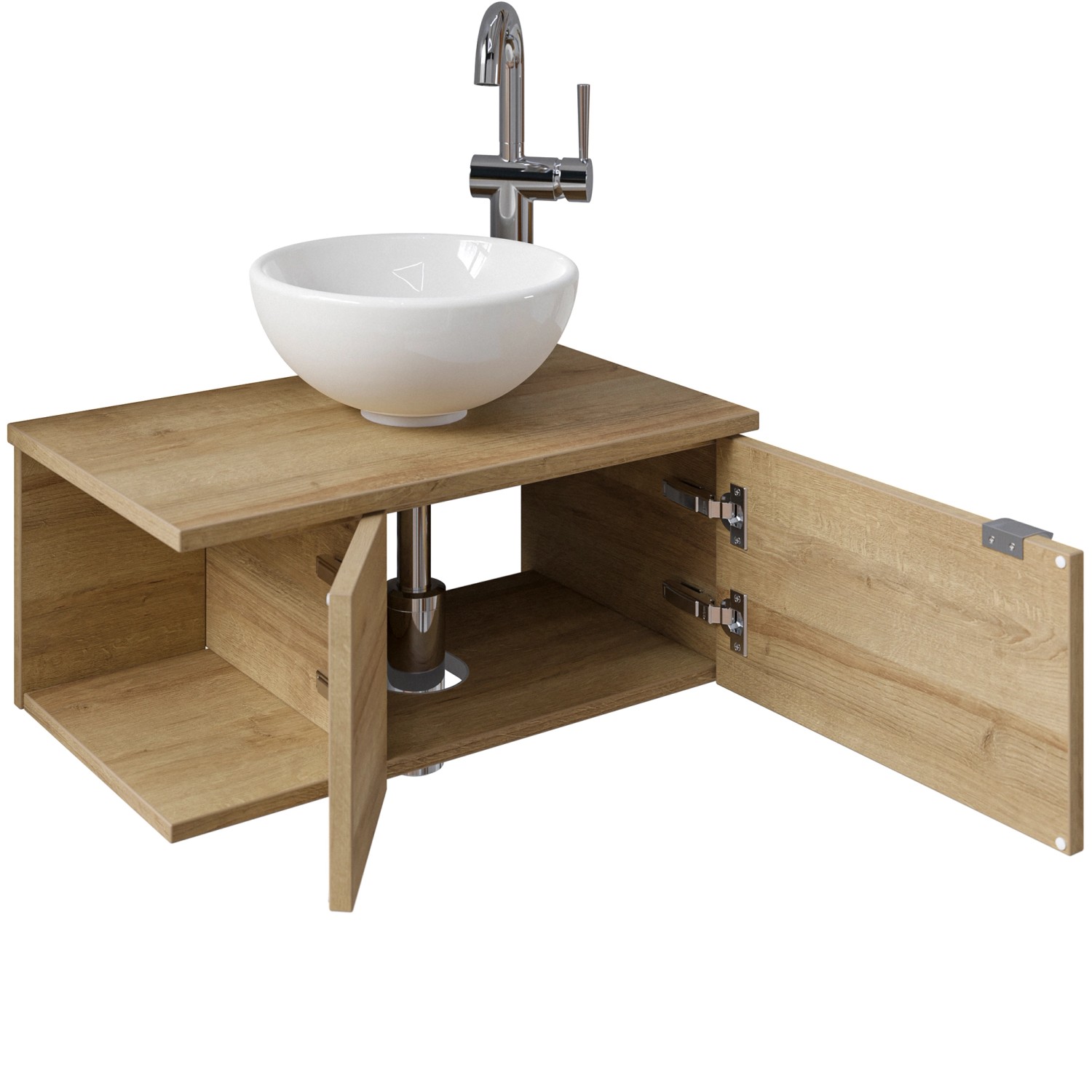 Pelipal Badmöbel-Set Serie 6915 Riviera Eiche 2 Türen Anschlag R 61 cm ...