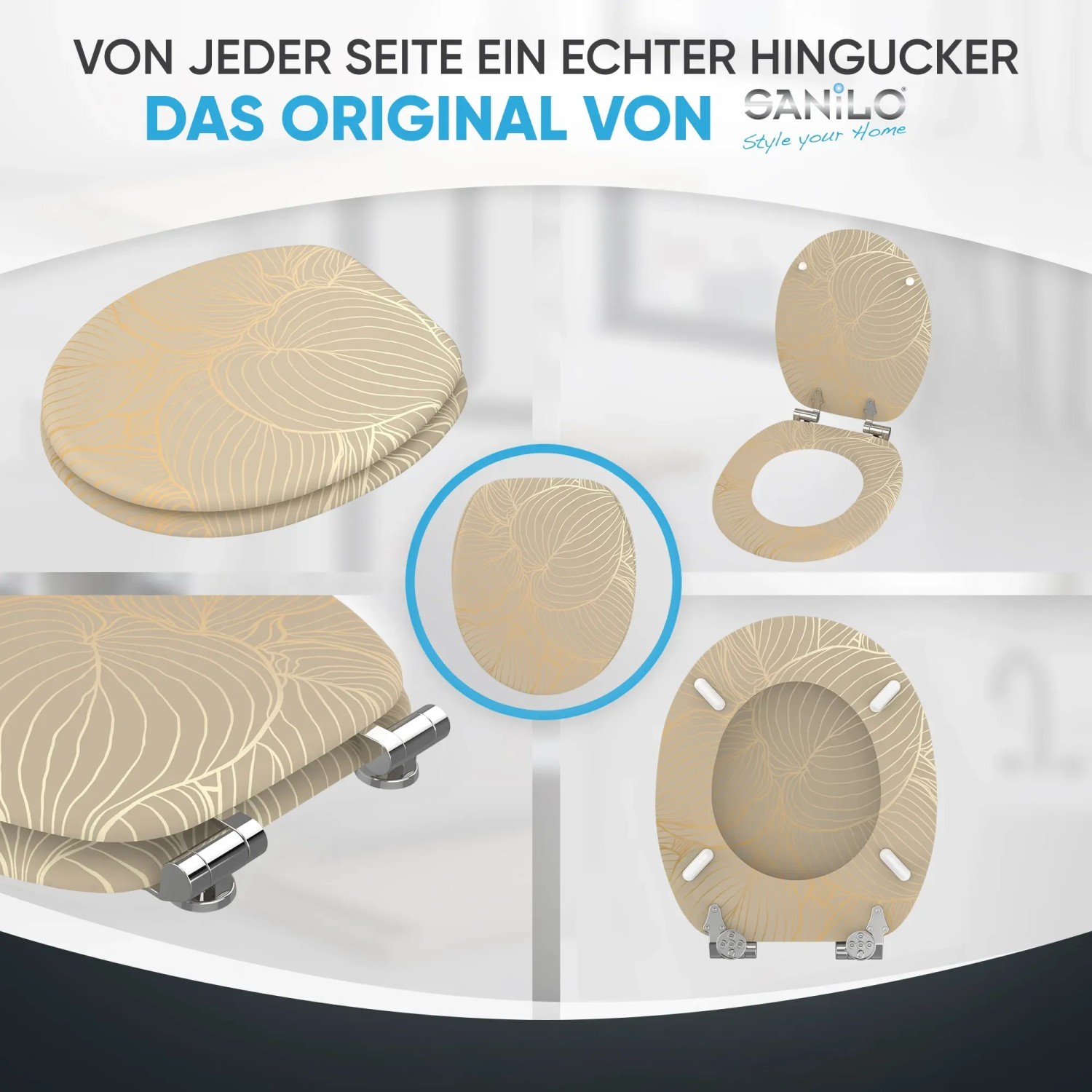 Sanilo WC Sitz mit Absenkautomatik Hosta, Hochwertiger und Stabiler ...