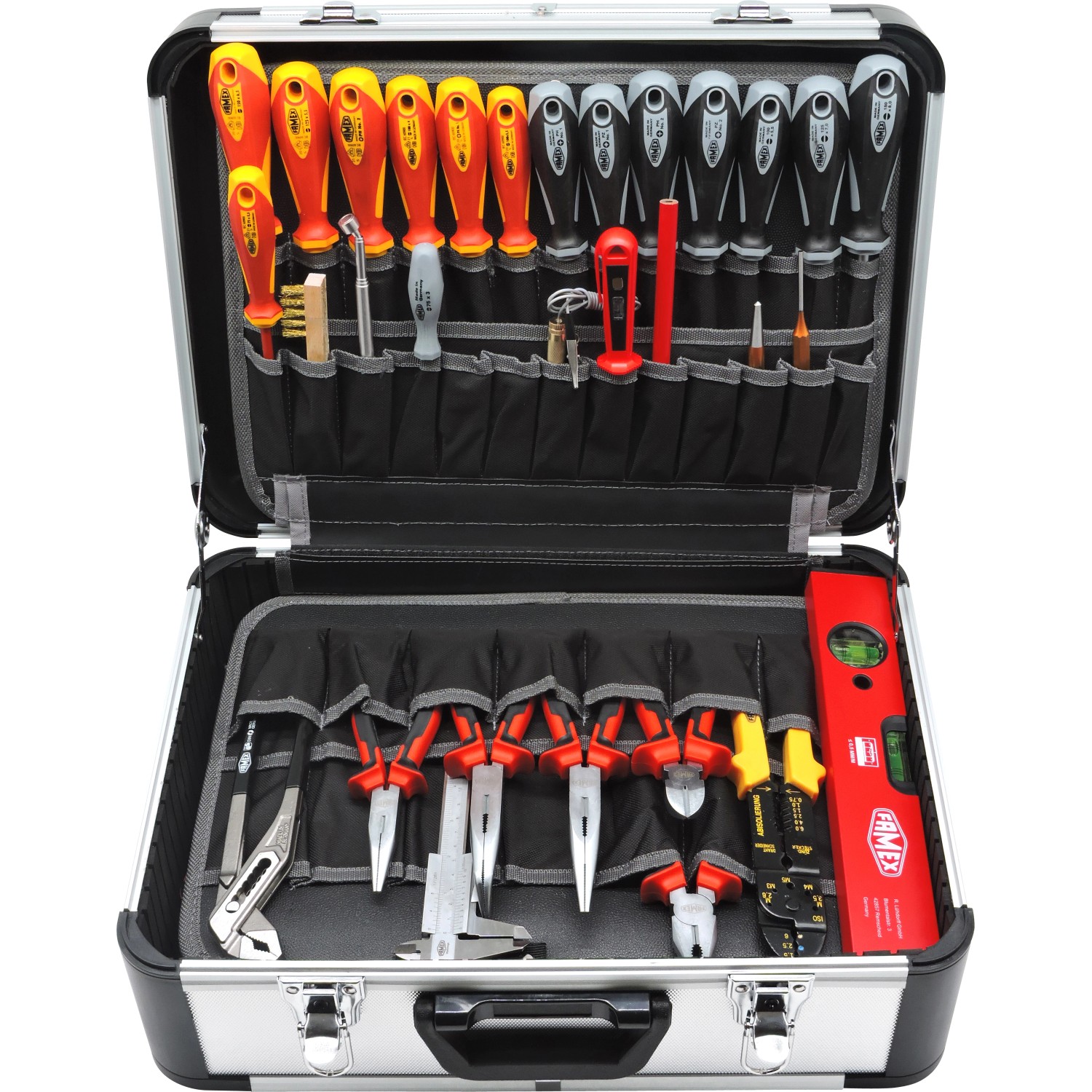 Famex Werkzeugkoffer 419-43 Professional 125-teilig mit Werkzeugset ...