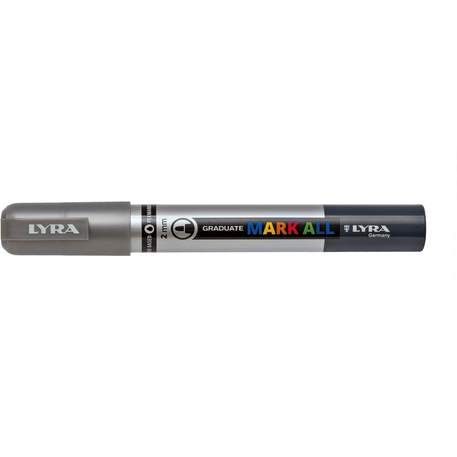 LYRA Mark All Marker für alle Oberflächen Permanent Rundspitze 2mm ...