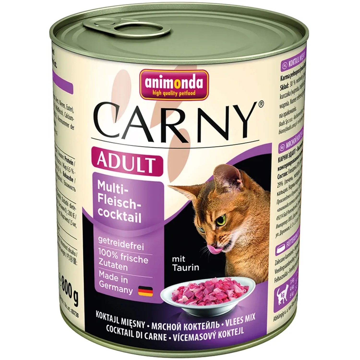 Animonda Carny Katzen-Nassfutter Adult Multi-Fleischcocktail 800 g ...