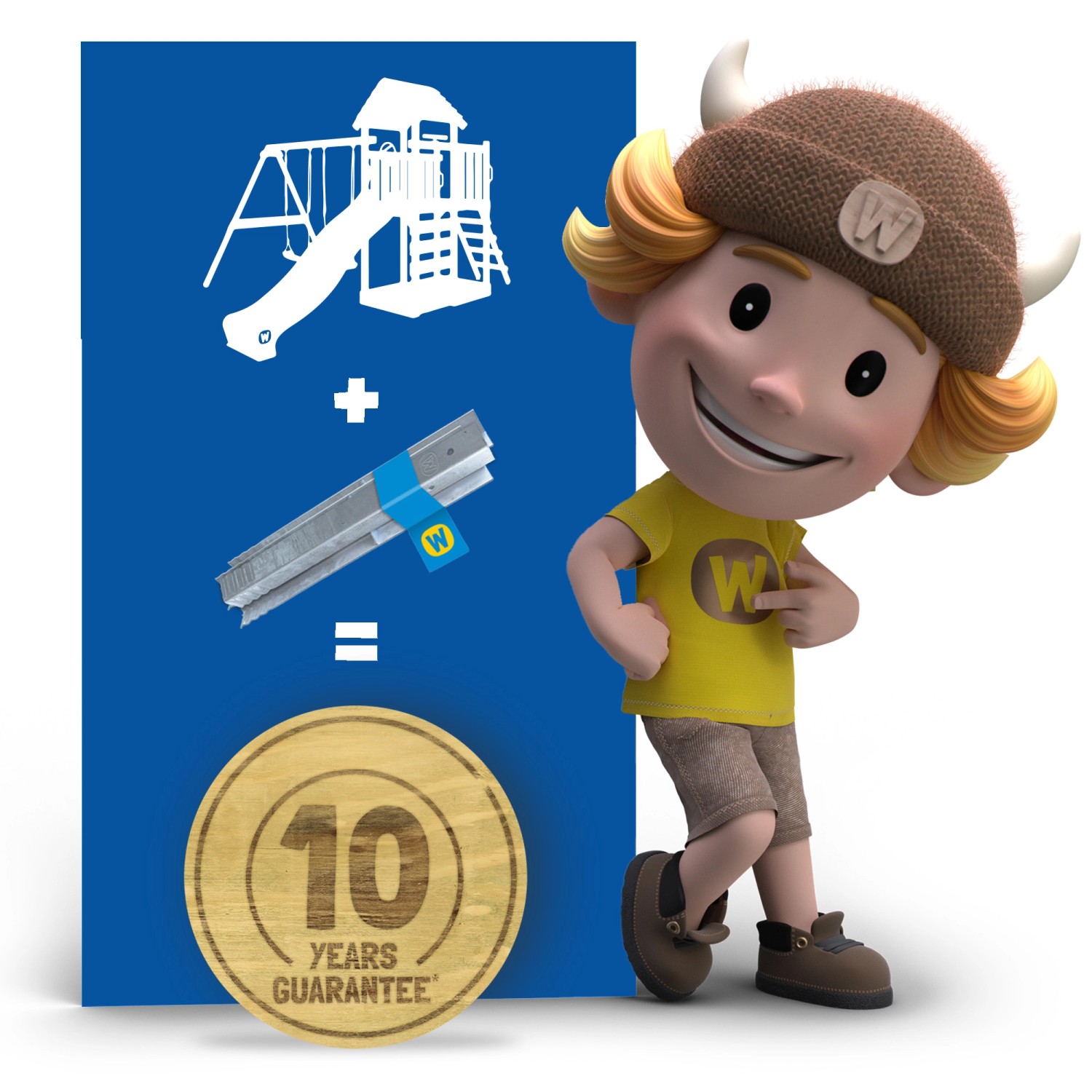 Wickey Spielturm Klettergerüst MultiFlyer Holzdach mit Schaukel ...