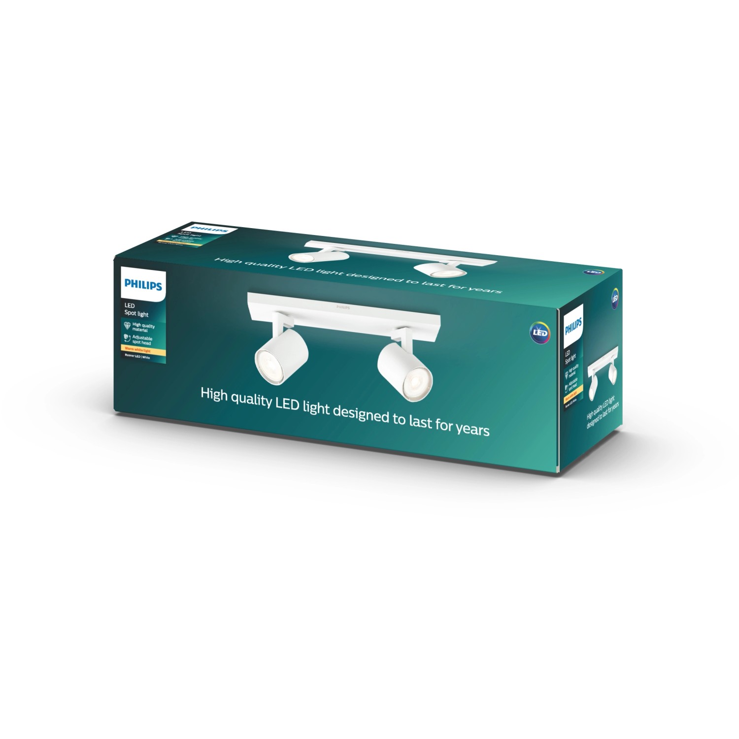 Philips LED-Spot myLiving Runner 2-flammig 460 lm, Weiß kaufen bei OBI