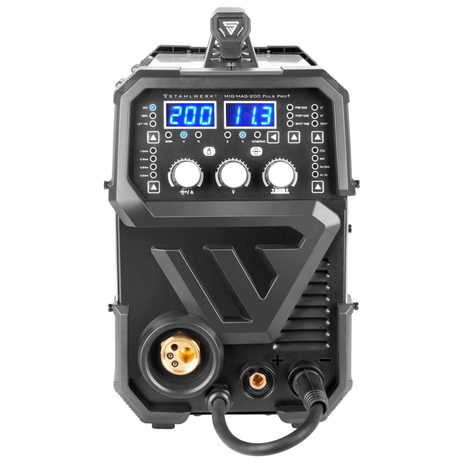 STAHLWERK Schweißgerät MIG MAG 200 Spot Puls Pro Kombigerät mit ...