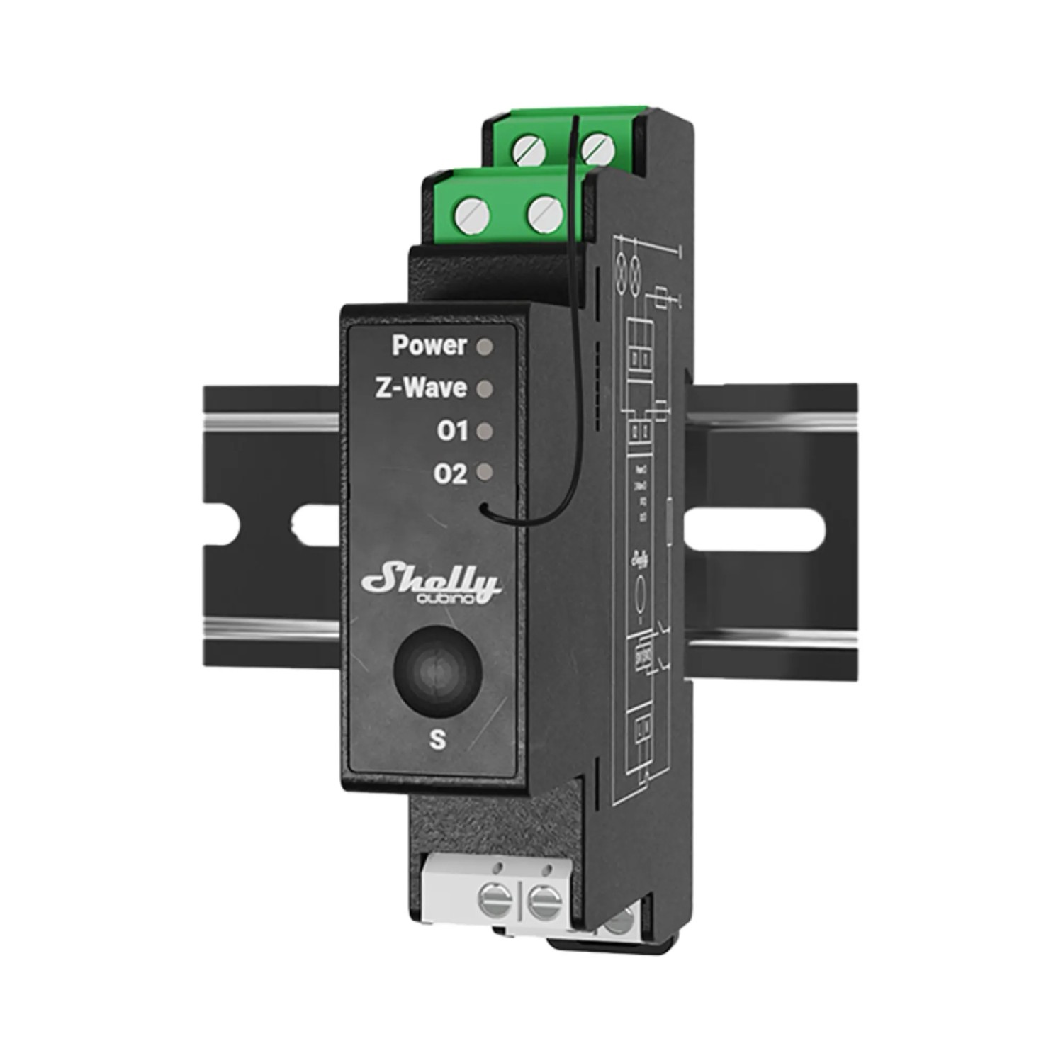 Shelly Relaismodul 2-Kanal Wave 16 A Pro 2PM Schwarz kaufen bei OBI