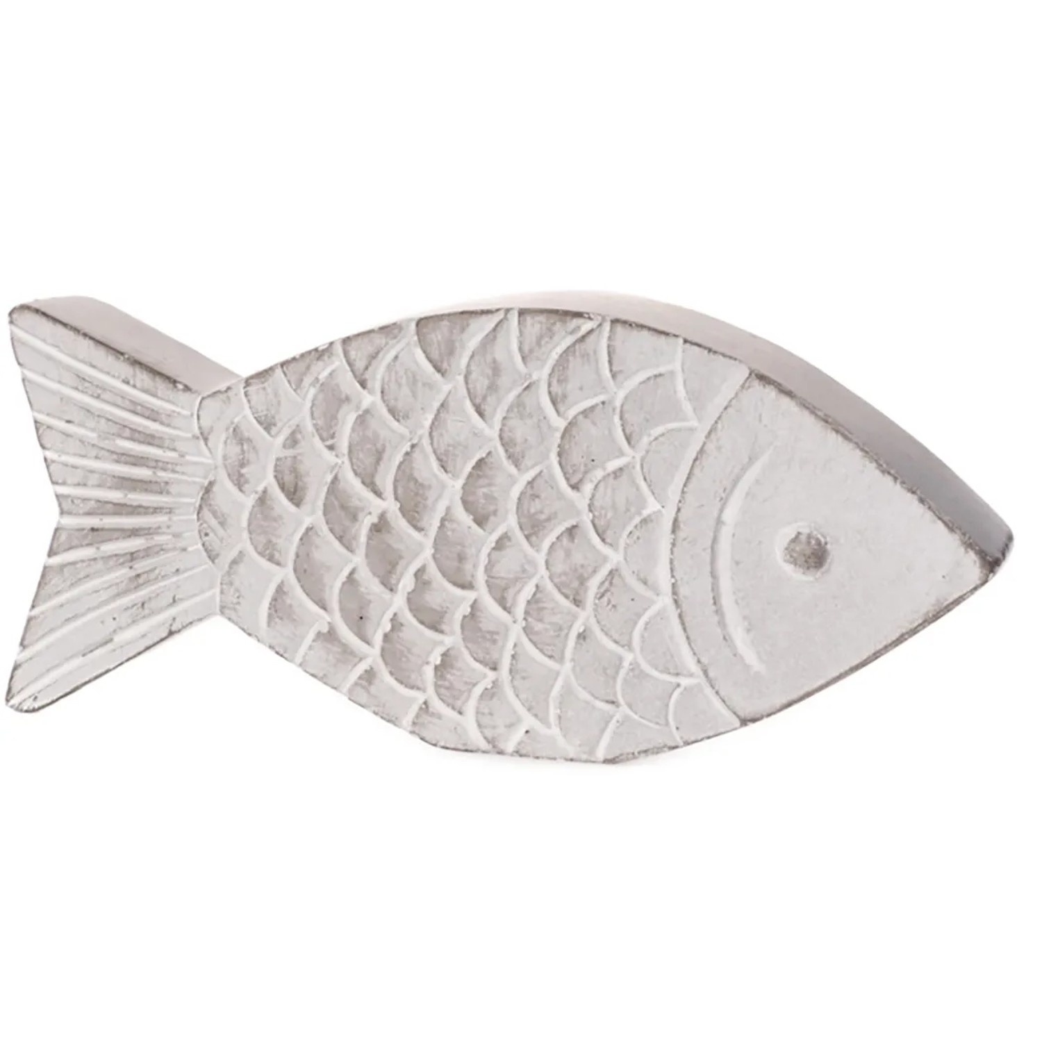 Betonfigur Fisch Grau-Weiß Gewischt 20 x 9 x 4 cm kaufen bei OBI