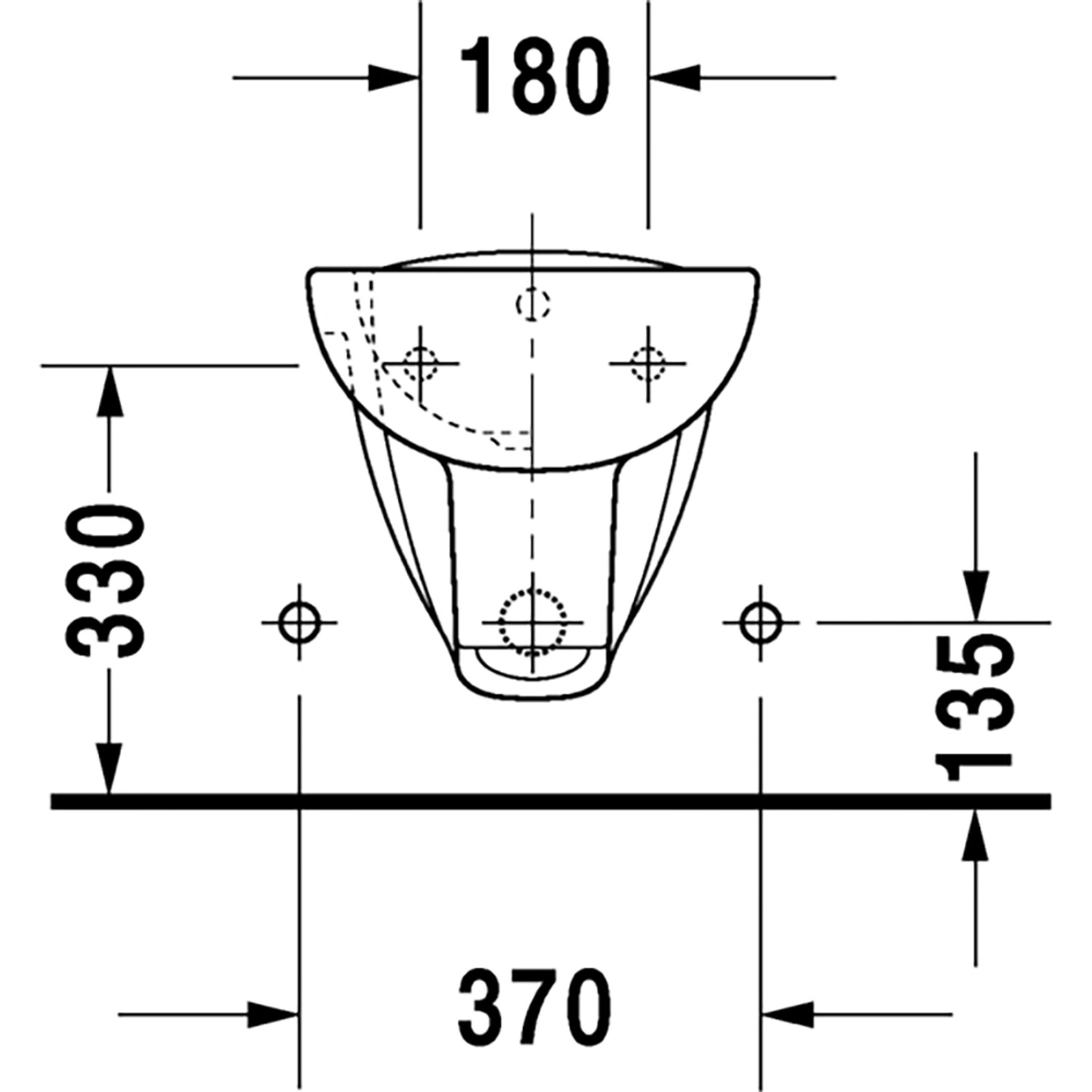 Duravit Wand-Bidet D-Code mit Überlauf und Hahnlochbank kaufen bei OBI