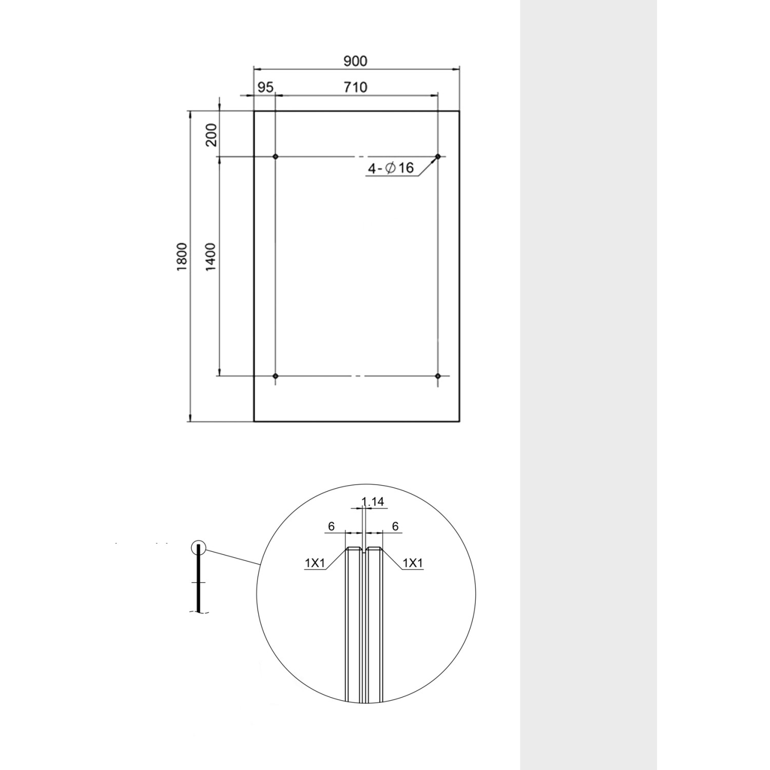 Glaszentrum Hagen - Typ/V 180x90cm Glasvordach Vordach VSG - Milchglas ...