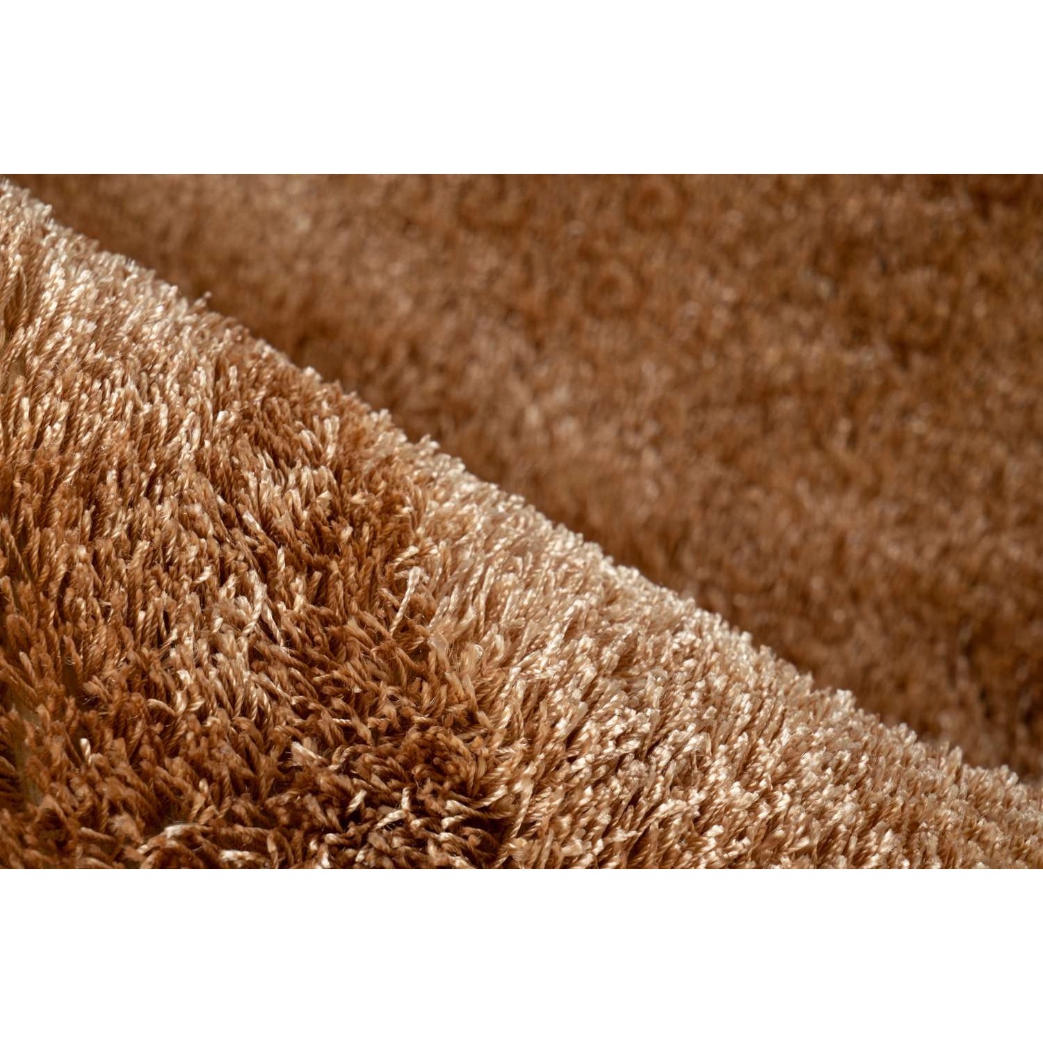 MeGusta Shaggy Hochflor Teppich Uni Modern Braun Polyester 140x200 cm ...