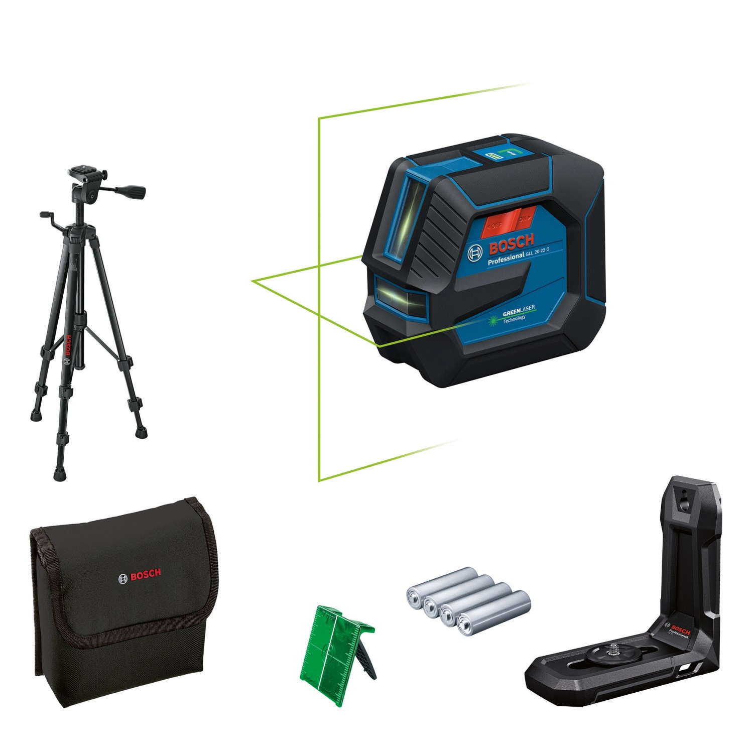 Bosch Professional Linienlaser GLL 20-22 G mit Baustativ kaufen bei OBI