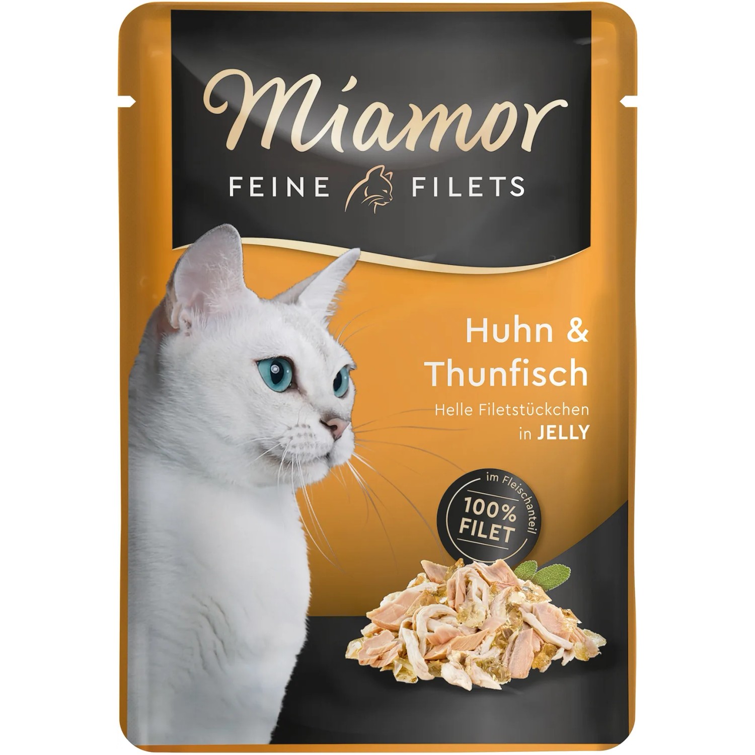 Miamor Katzen-Nassfutter Feine Filets in Jelly Huhn und Thunfisch 100 g ...