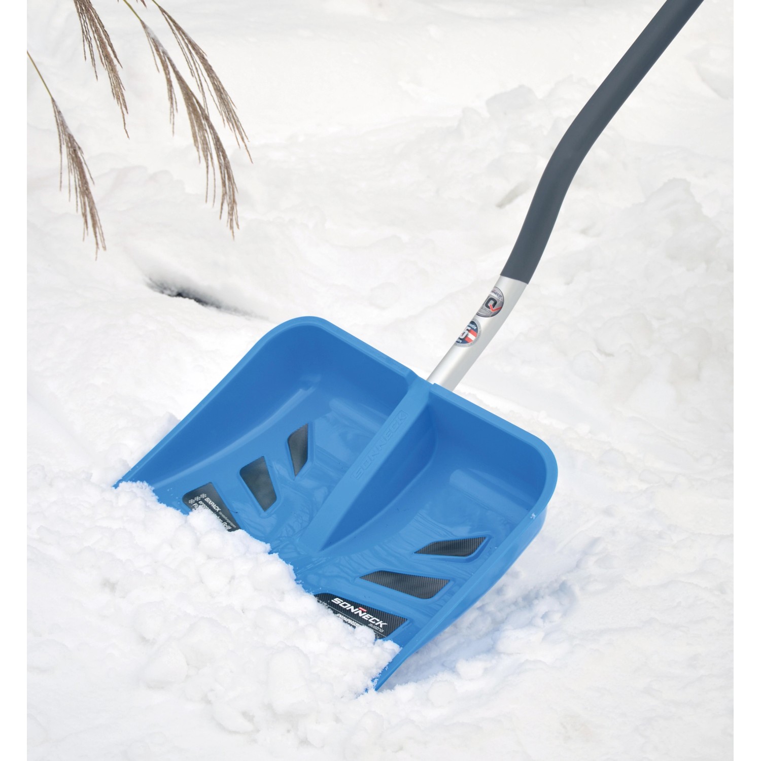 Sonneck Schneeschieber Snowmaster Evo Farbenauswahl Orange bzw. Blau ...