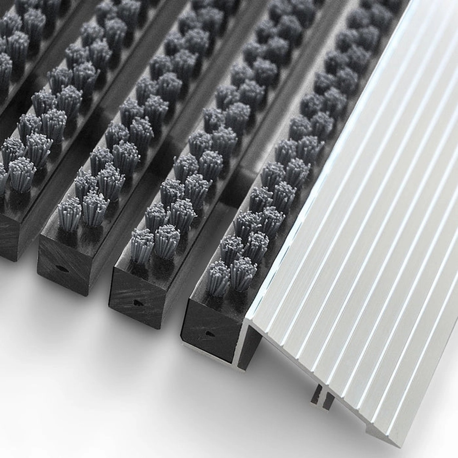 Karat Fußmatte Profi Brush mit Alu-Rahmen Fußabtreter mit ...