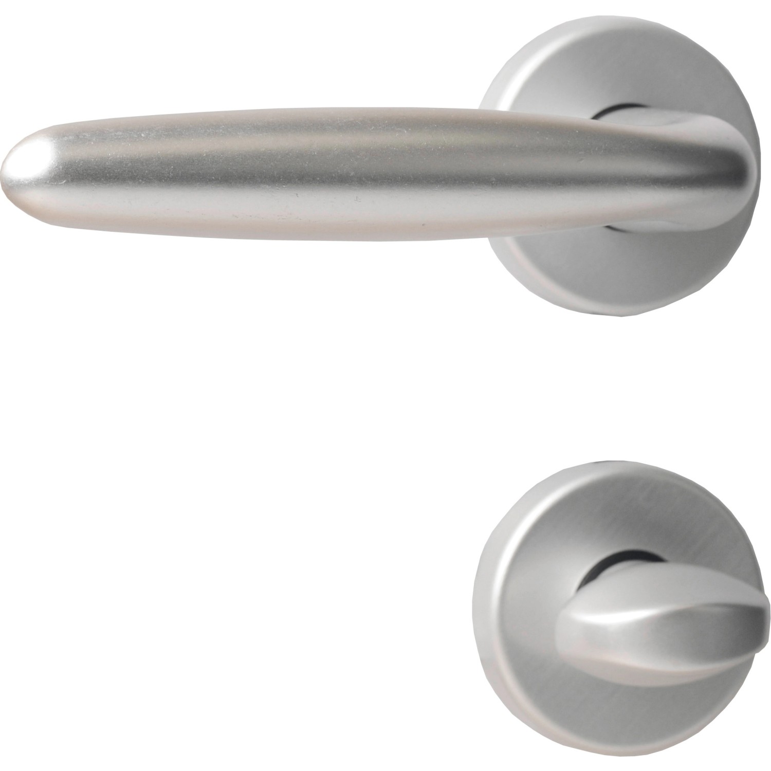 Alpertec Bad- und WC-Rosetten-Garnitur Ray Aluminium kaufen bei OBI