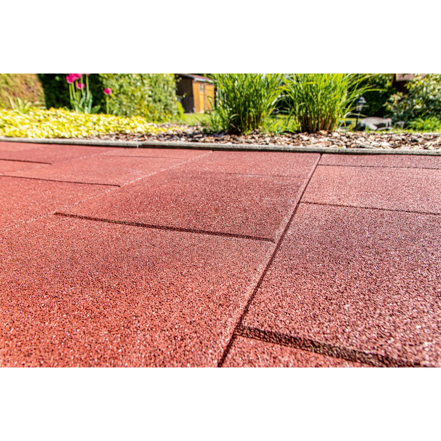 Terrasoft Fallschutzplatte 3 cm Rotbraun 5 m² Paket kaufen bei OBI