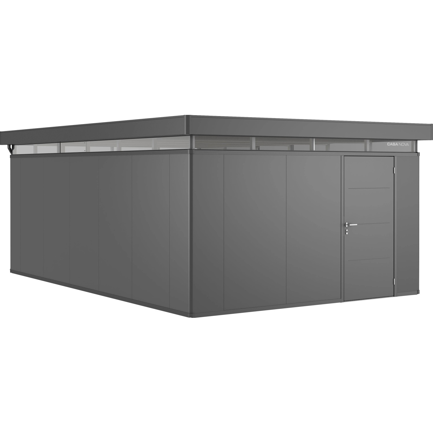 Biohort Nebengebäude CasaNova 4 x 6 Dunkelgrau-Metallic Tür rechts ...