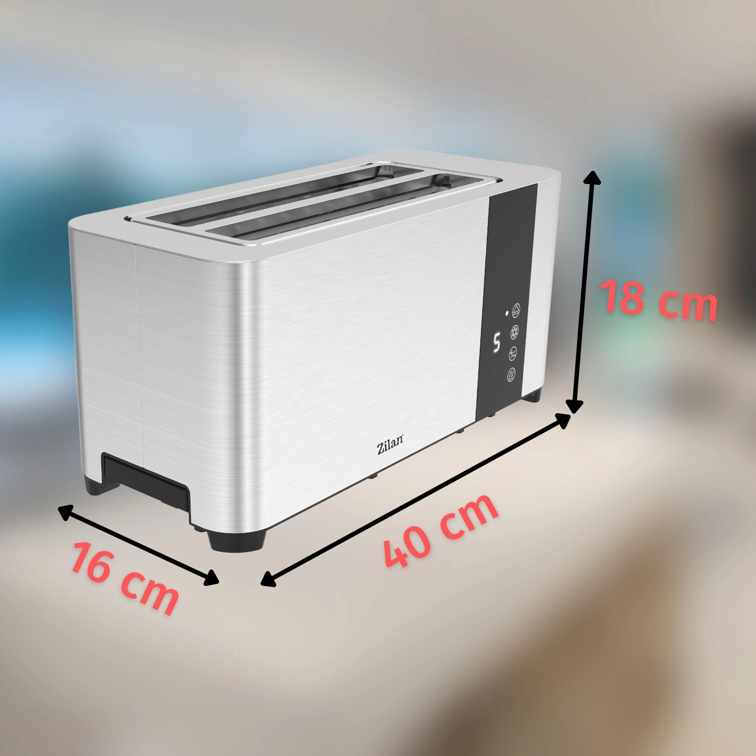 Zilan ZLN-6234 Edelstahl Toaster mit Brötchenaufsatz 1400 Watt kaufen ...