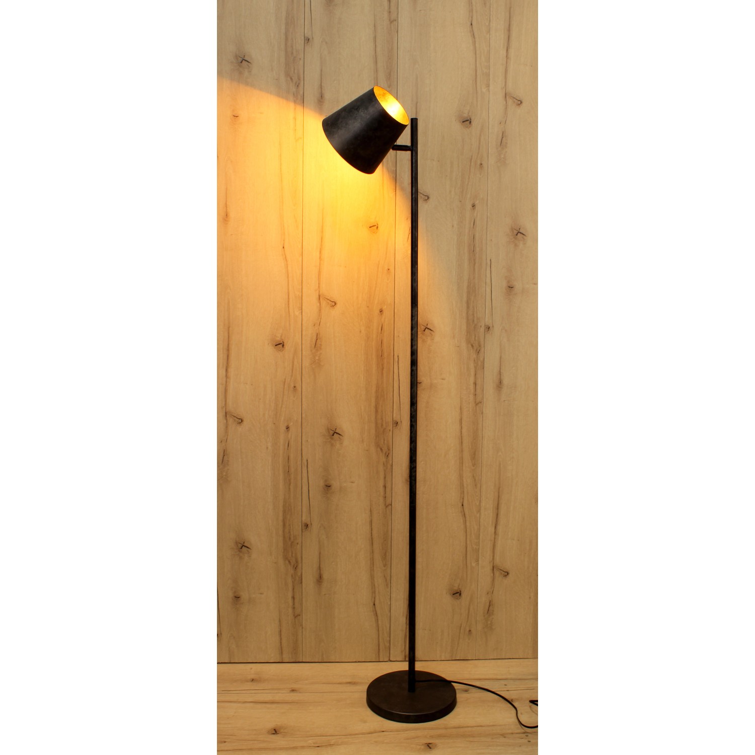 Luce Design Stehleuchte Colt 1-flammig Frost-Grau Ø 25 cm kaufen bei OBI