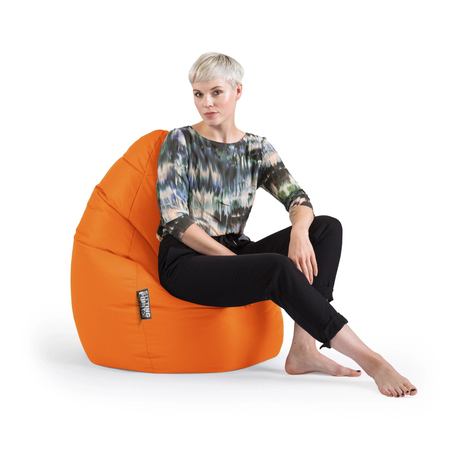 Sitting Point Sitzsack Brava 220 l Orange waschbar mit Füllung kaufen ...