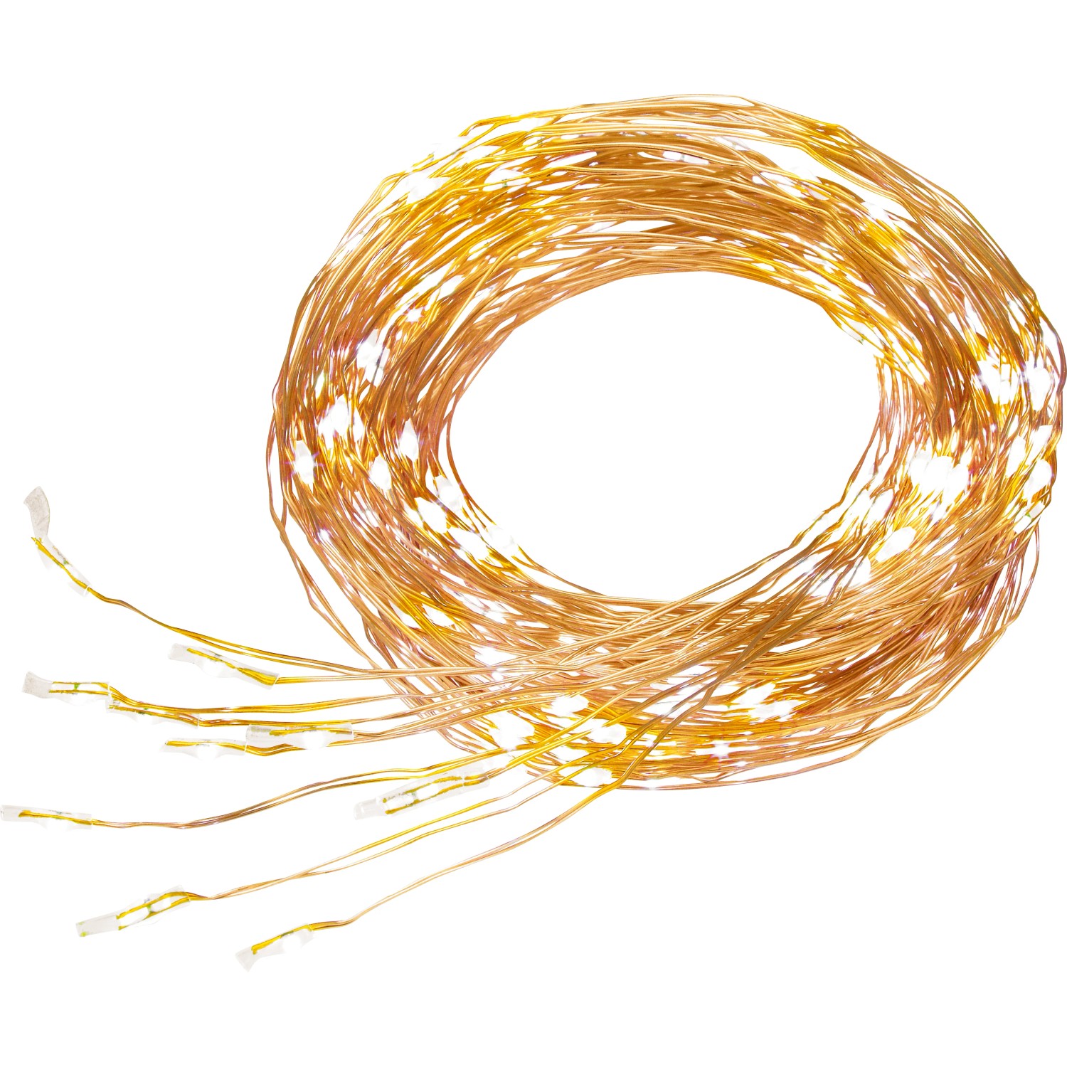 LED-Kupferdraht-Lichtschweif 200 LEDs Warmweiß Transparentes Kabel 6,9 ...