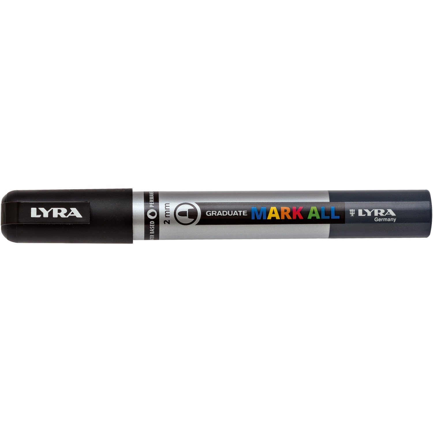 LYRA Mark All Marker für alle Oberflächen Permanent Rundspitze 2mm ...
