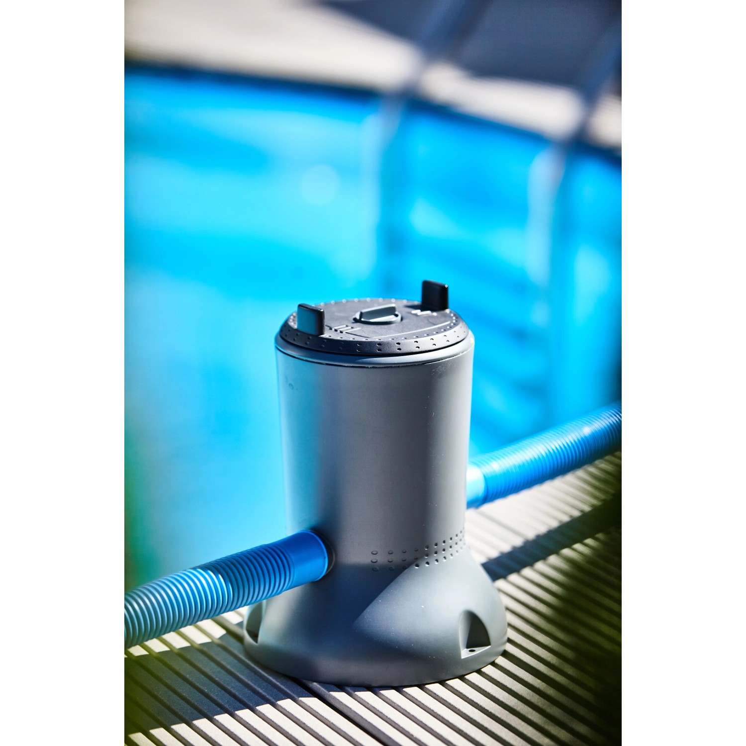 Summer Fun Solar-Pool-Kartuschenfilteranlage 1000 l/h mit Solarmodul u ...