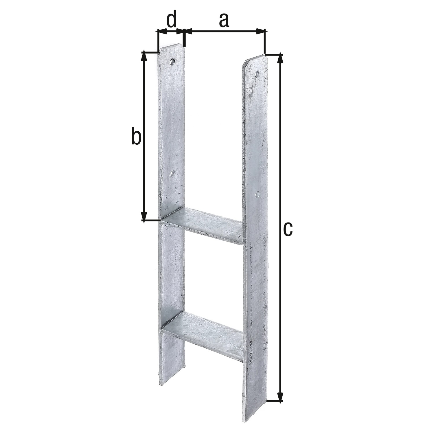 Alberts H-Pfostenträger 141 x 300 / 600 / 60 mm Feuerverzinkt kaufen bei OBI