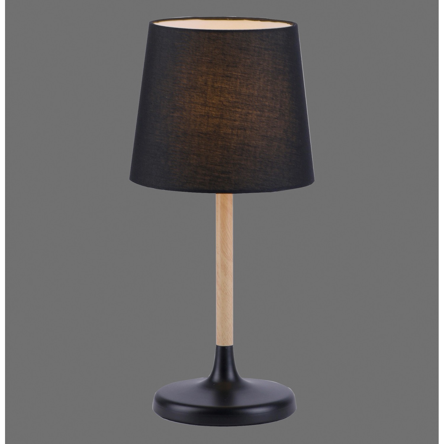 Just Light. Tischleuchte Nima Schwarz 20 x 43 cm kaufen bei OBI