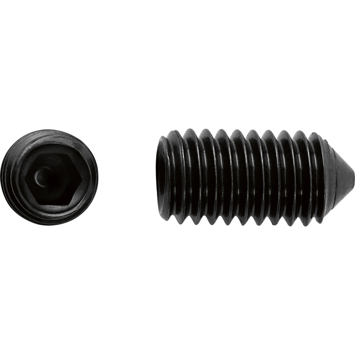 Gewindestift mit Antrieb M4 x 10 mm Innensechskant 2 mm 8 Stück kaufen ...