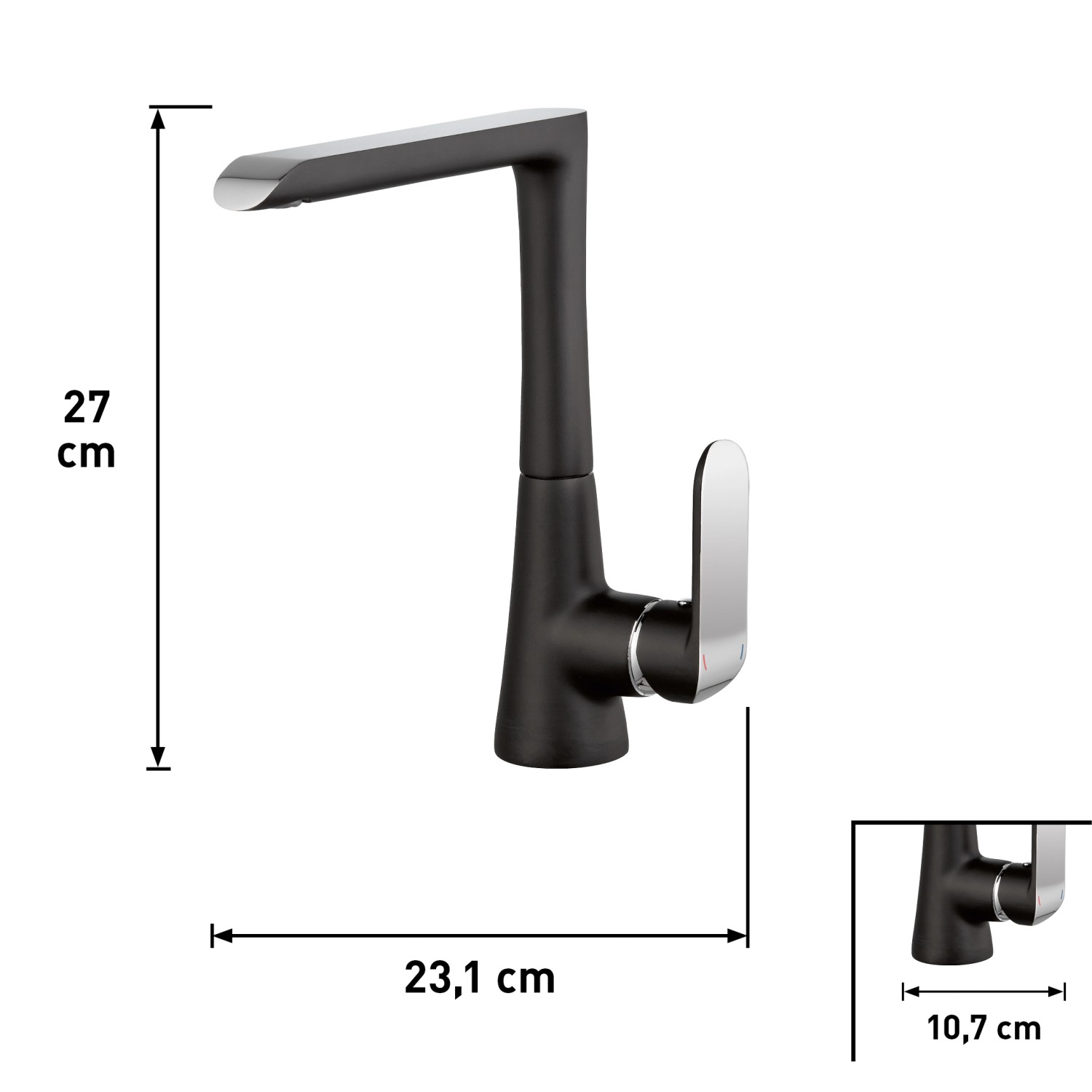 baliv Küchenarmatur KI-5071 Chrom-Schwarz kaufen bei OBI